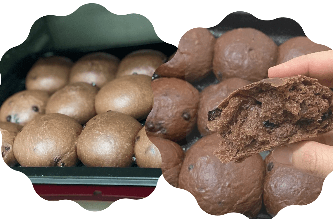 Ultra Soft & Moist Chocolate Chip Bun Recipe, Perfect for Teatime ...