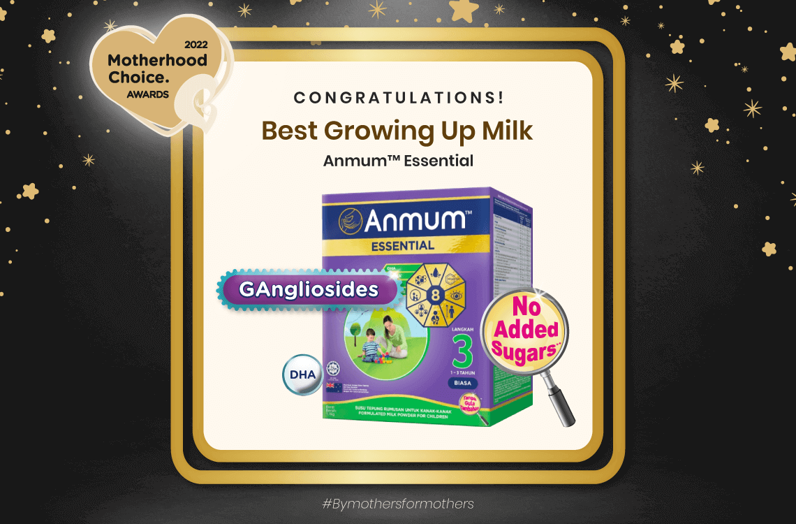 Motherhood Choice Awards: Anmum™ ESSENTIAL Wins Best Growing Up Milk ...